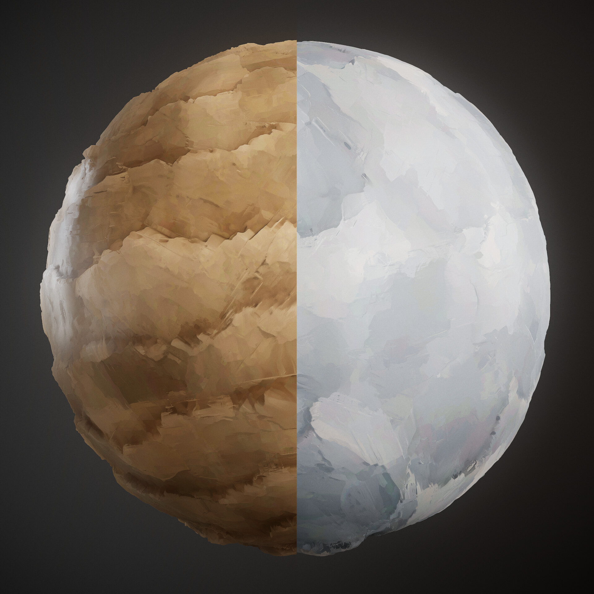 ArtStation - Hand Painted Sand and Snow