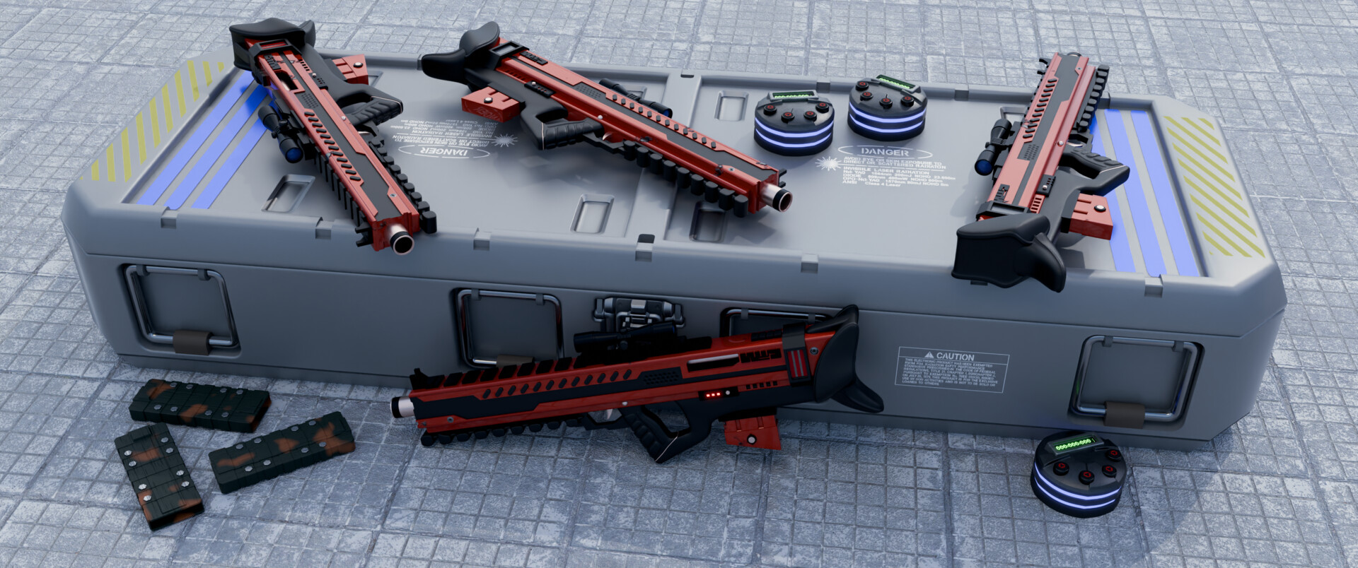 ArtStation - Stylized Sci-Fi Weapon Set
