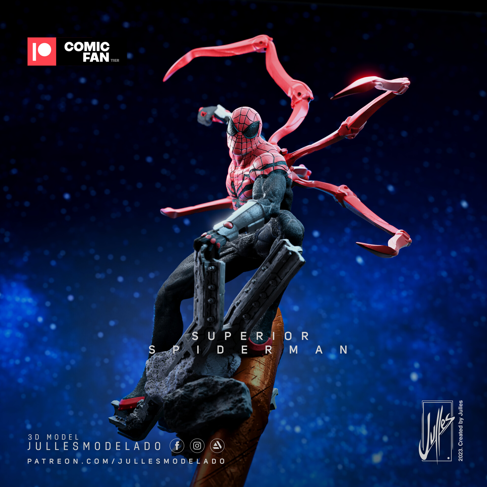 Julles Modelado - Superior Spiderman 3D Print Model