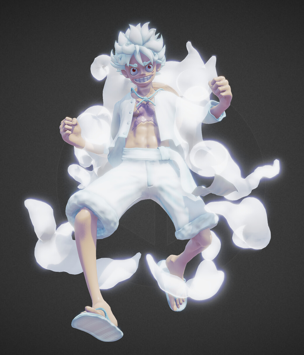 ArtStation - Luffy - Gear 5