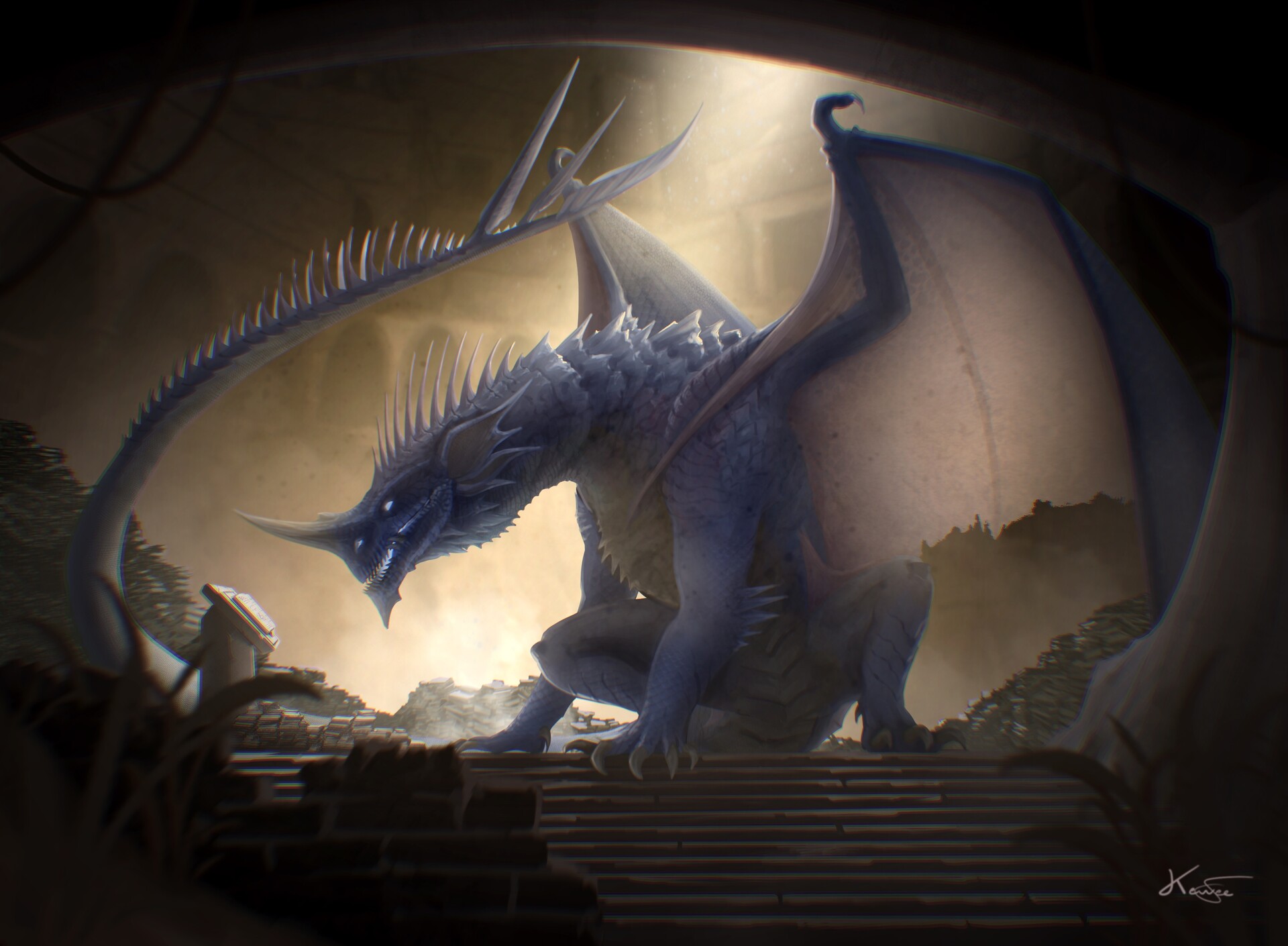 ArtStation - Blue Dragon