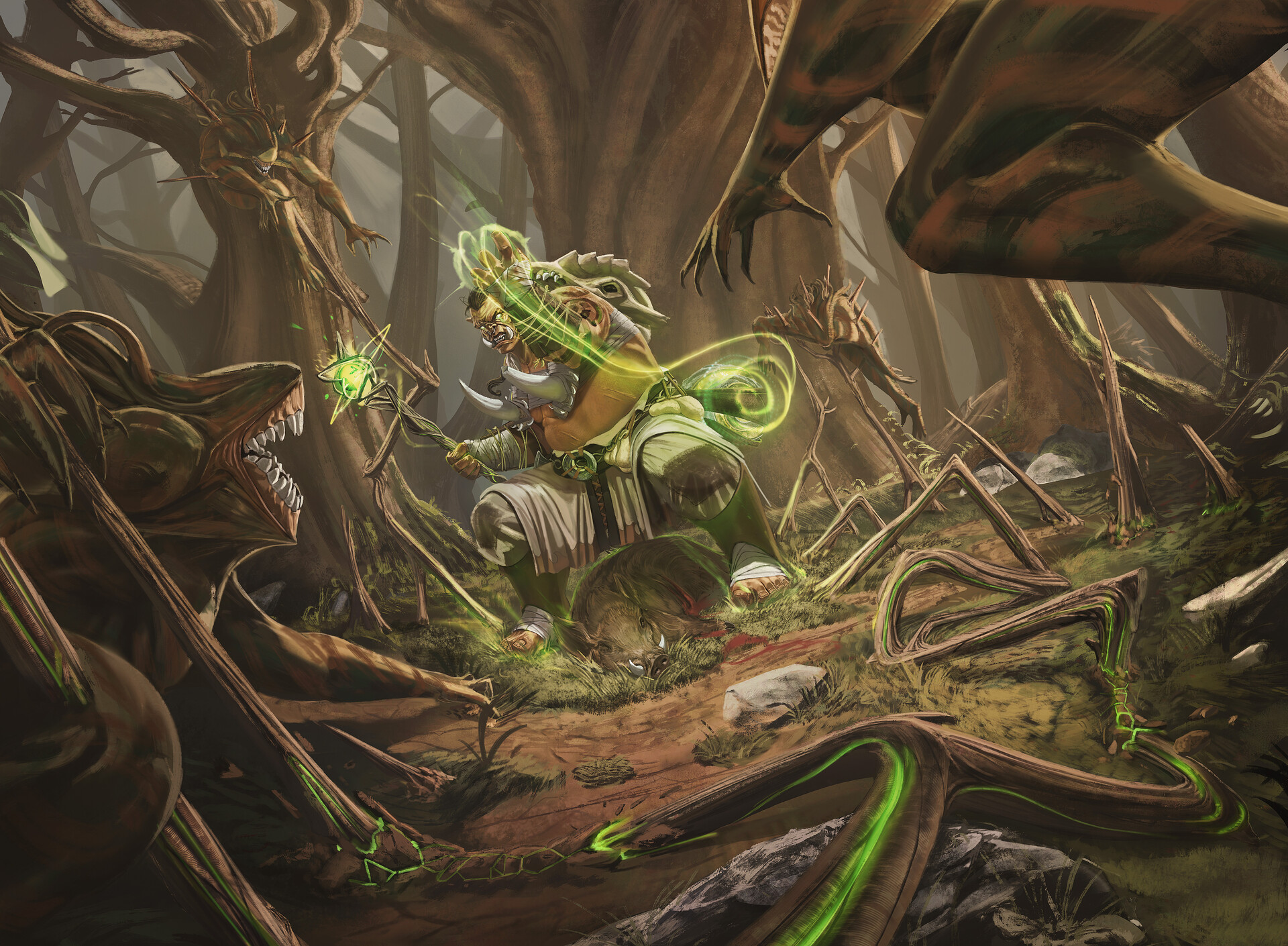 ArtStation - O'Ark The Wild Guardian MTG Fanart