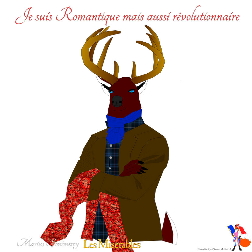 ArtStation - Marius Pontmercy red deer version