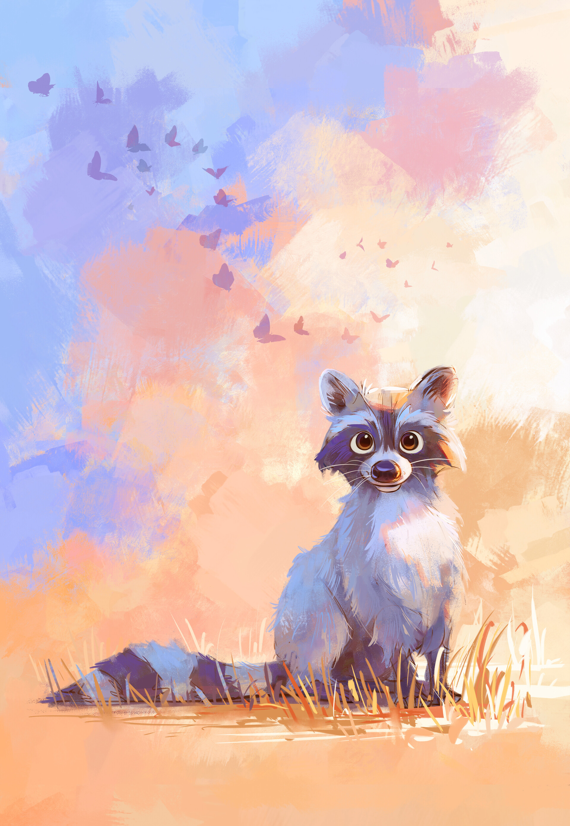 ArtStation - Raccoon journal cover