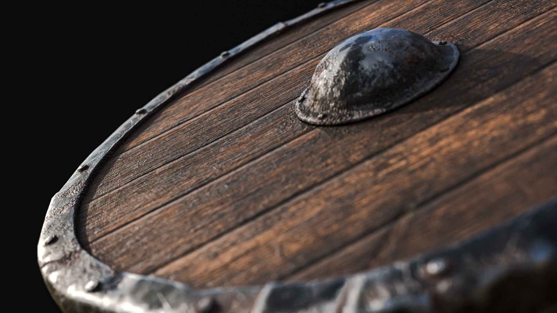 Sándor Bálint Bátori - Viking-Themed Shield 02 (Natural)