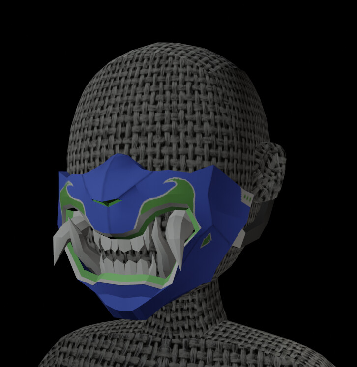 ArtStation - Samurai Mask (Blue) Rec Room