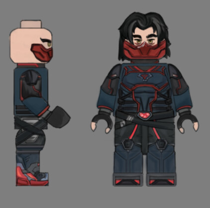 ArtStation - 2d Lego character design