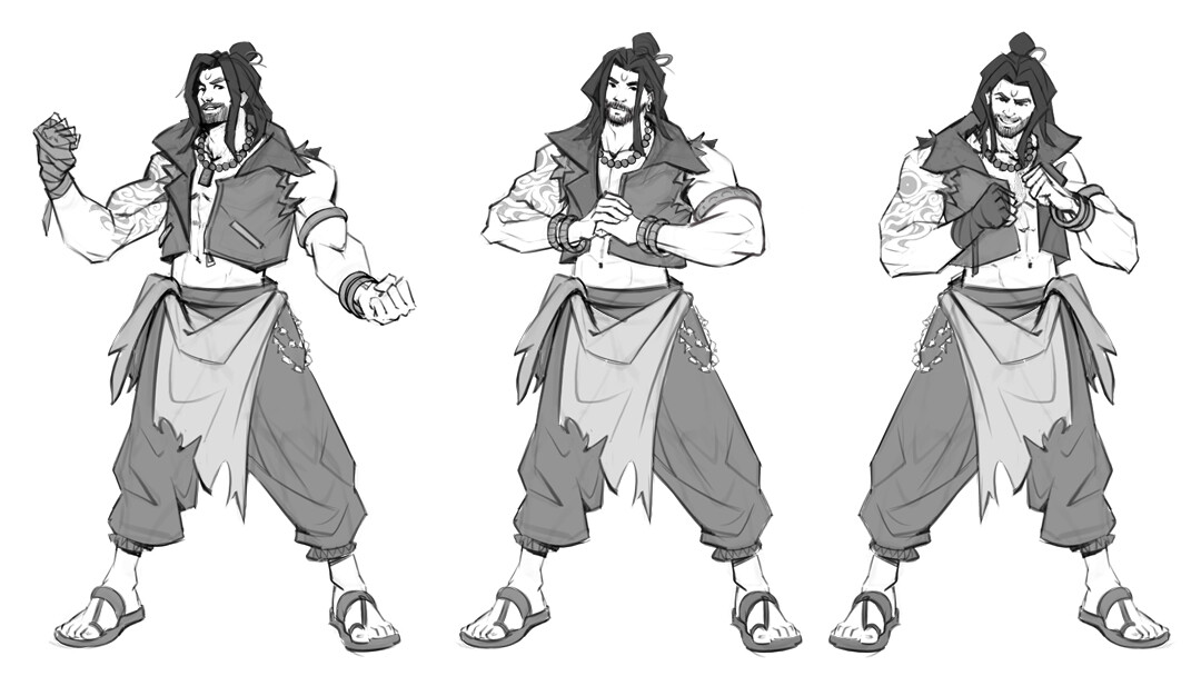 ArtStation - Character Stance Explorations