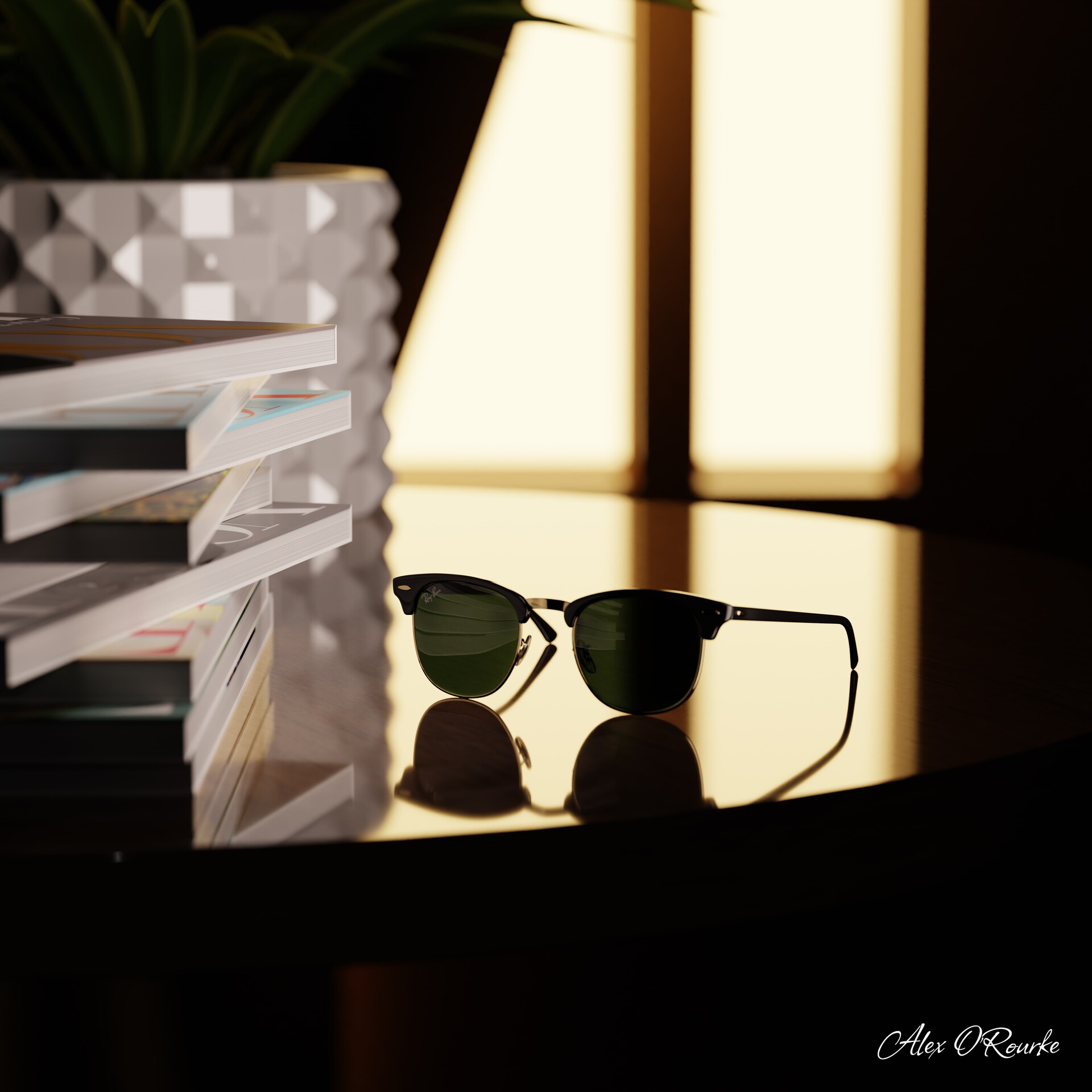ArtStation - Ray-Ban Clubmaster