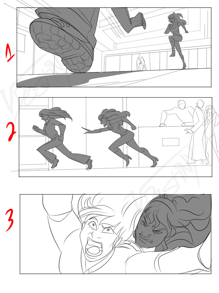 ArtStation - Quiz Lady Storyboards