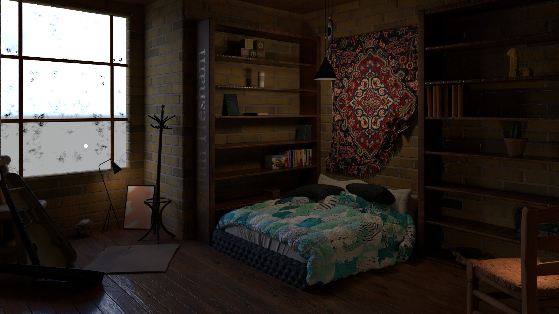 ArtStation - Cozy Bedroom (3Ds Max + V-Ray)