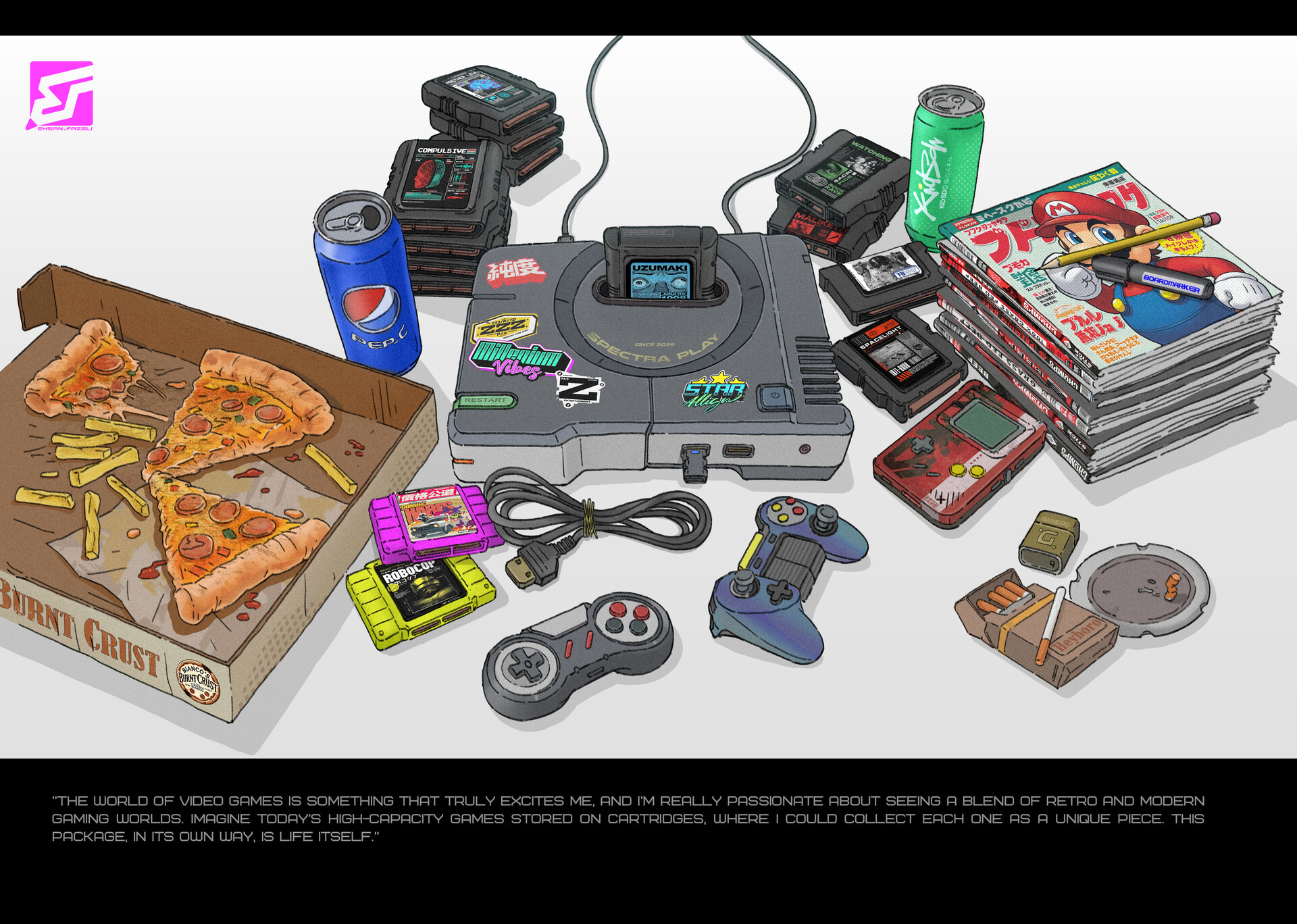 ArtStation - Retro-Modern Console Design