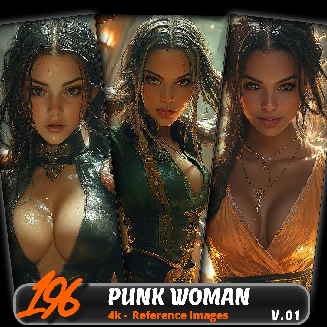 ArtStation - PUNK WOMAN VOL. 01/ 4K/ Reference Image