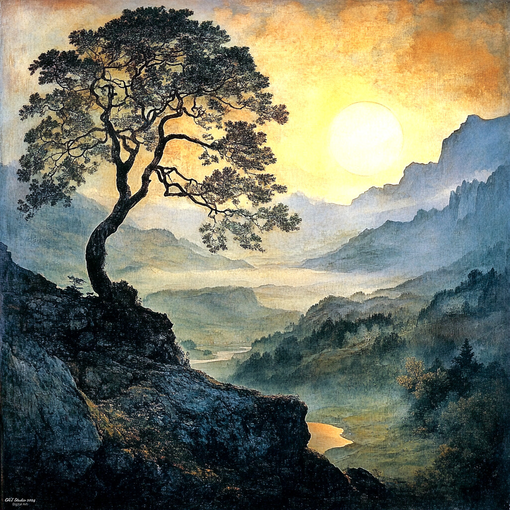 ArtStation - Mountain landscape