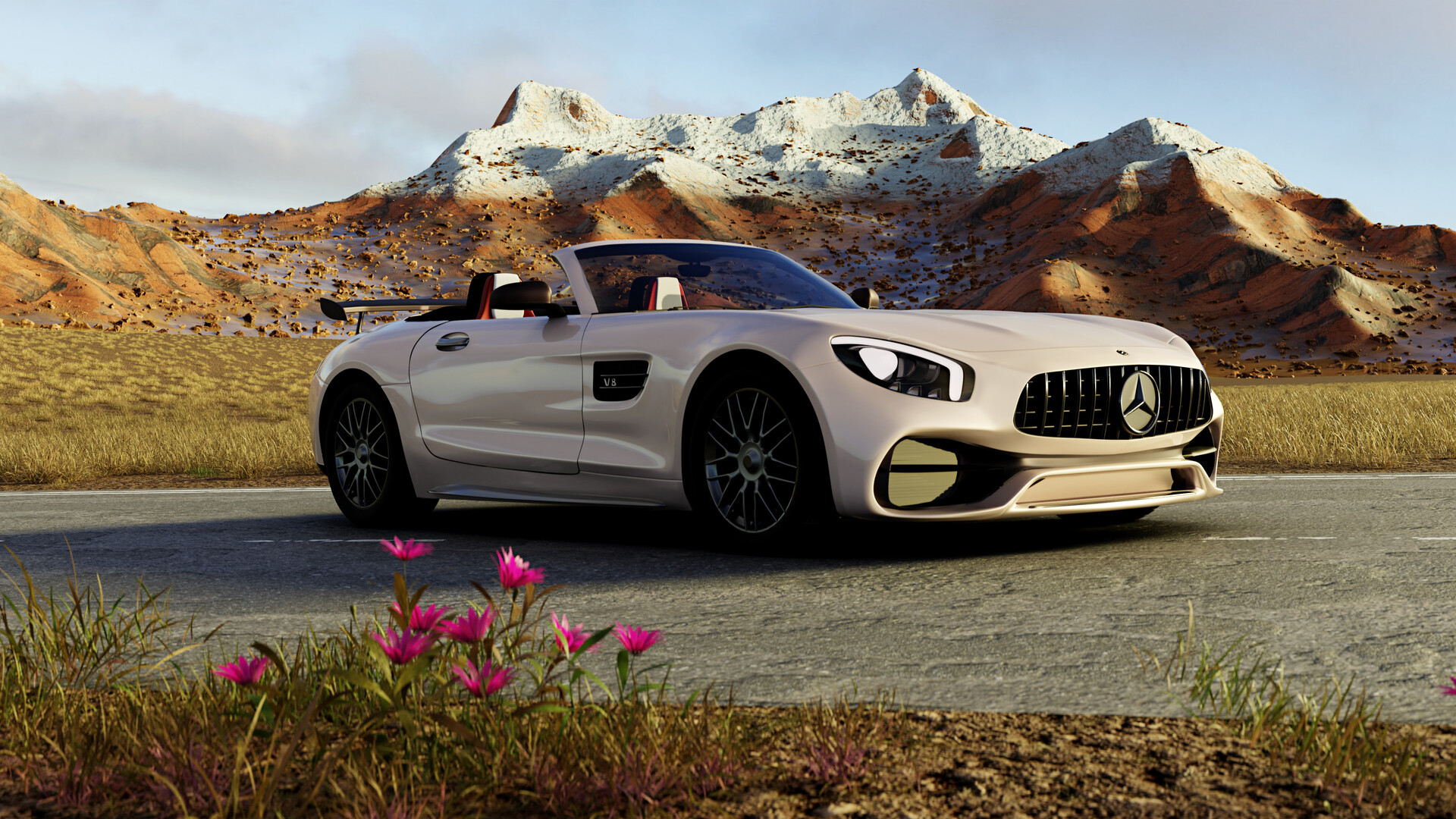 ArtStation - AMG GT in Mountains