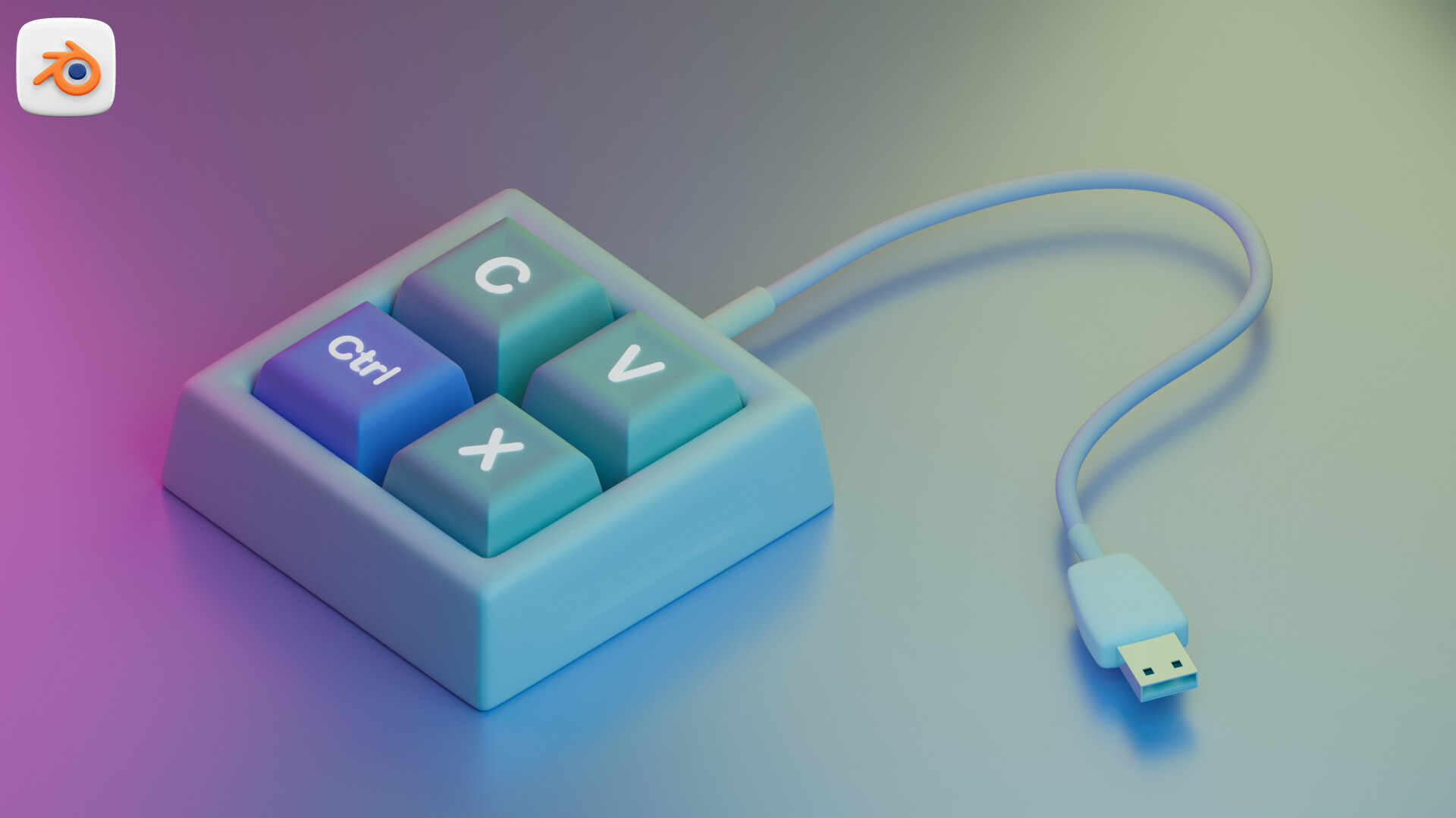 ArtStation - Mini Keyboard