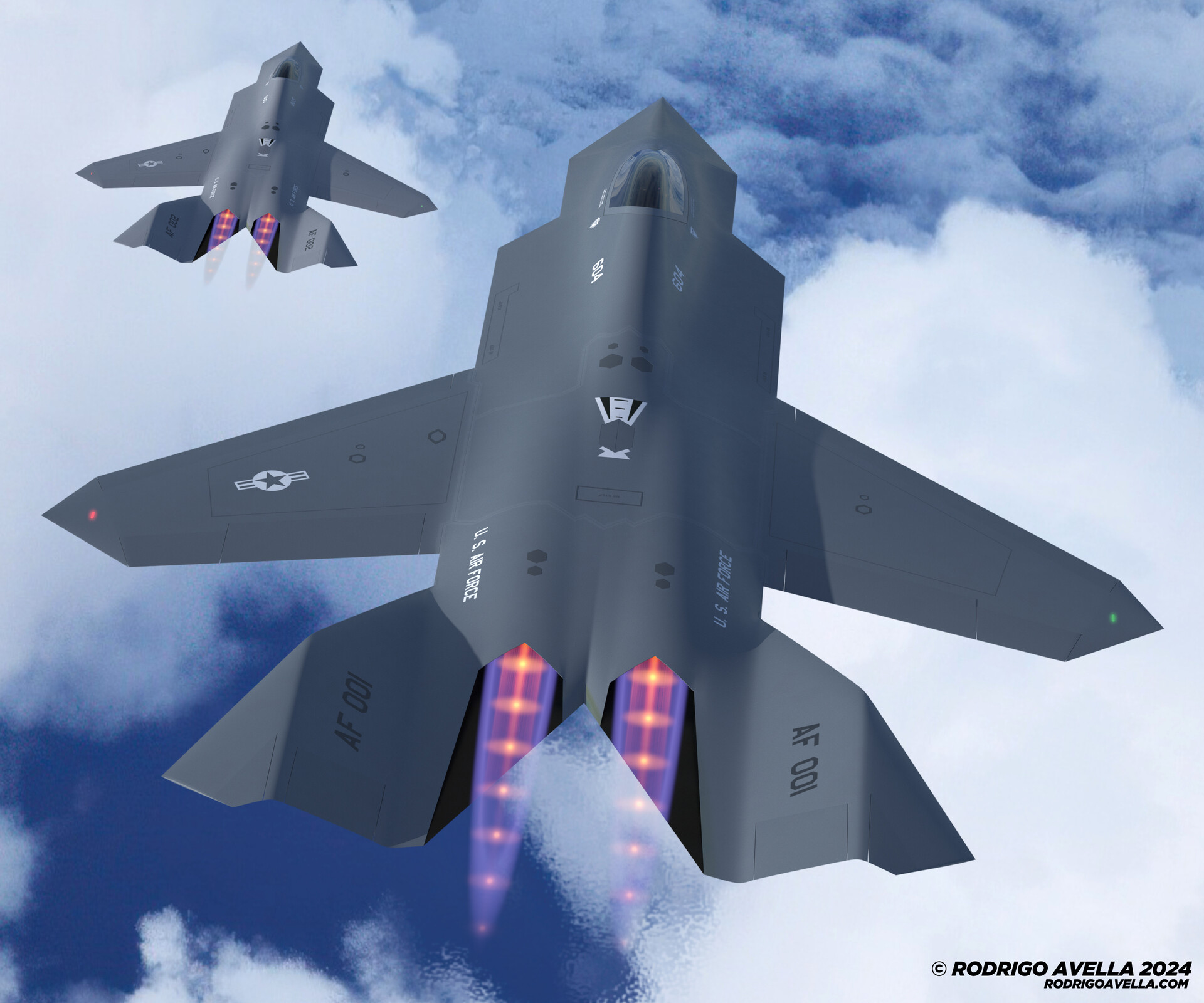 Rodrigo Avella - Voodoo II - Sixth generation fighter concept