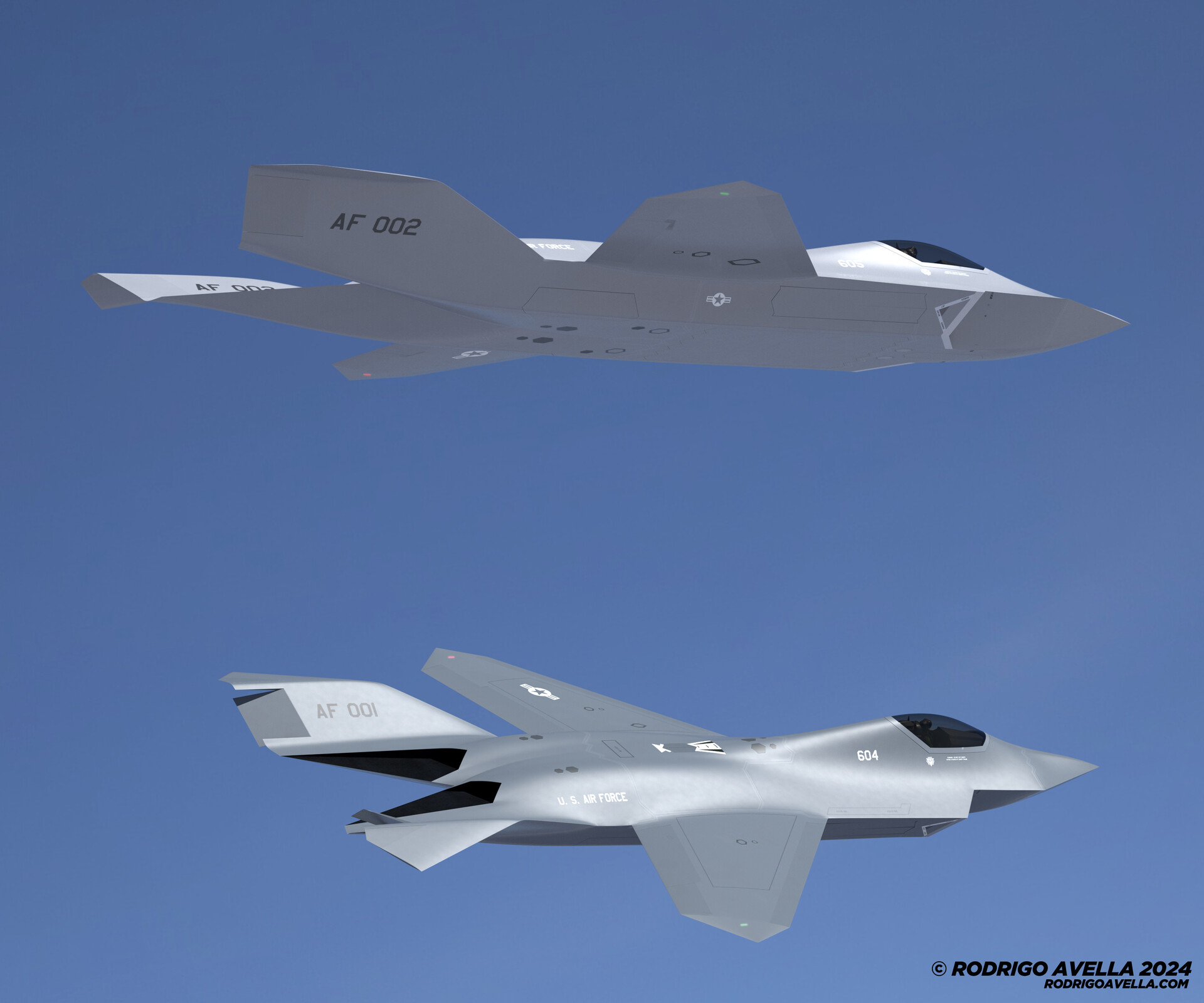 Rodrigo Avella - Voodoo II - Sixth generation fighter concept