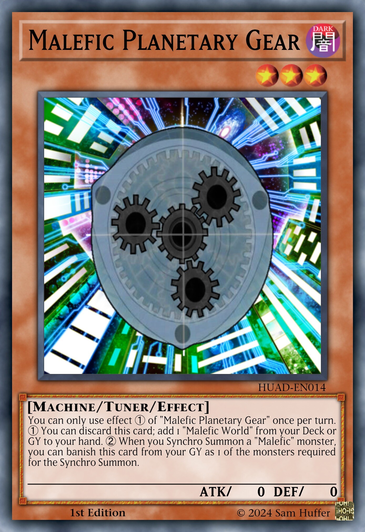 ArtStation - Malefic Planetary Gear (Custom Yu-Gi-Oh! Card)