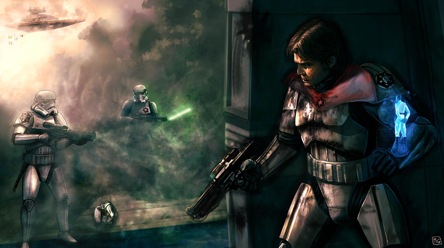 ArtStation - Star Wars - Thrawn's 7th Fleet Stormtrooper Squad vs Luke ...