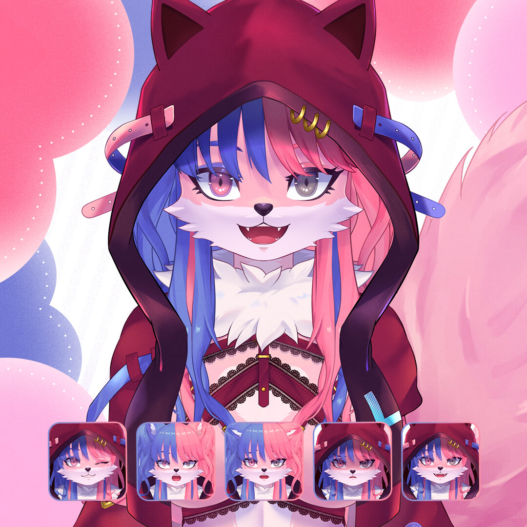 ArtStation - Live2D showcase Furry Vtuber @nu10144