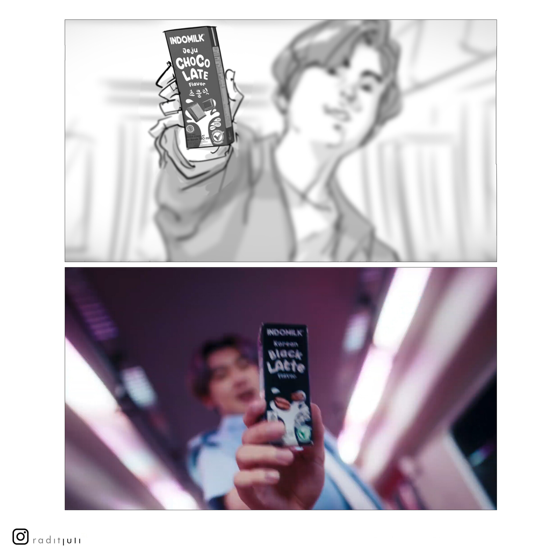 Radit Juli - S T O R Y B O A R D I N D O M I L K