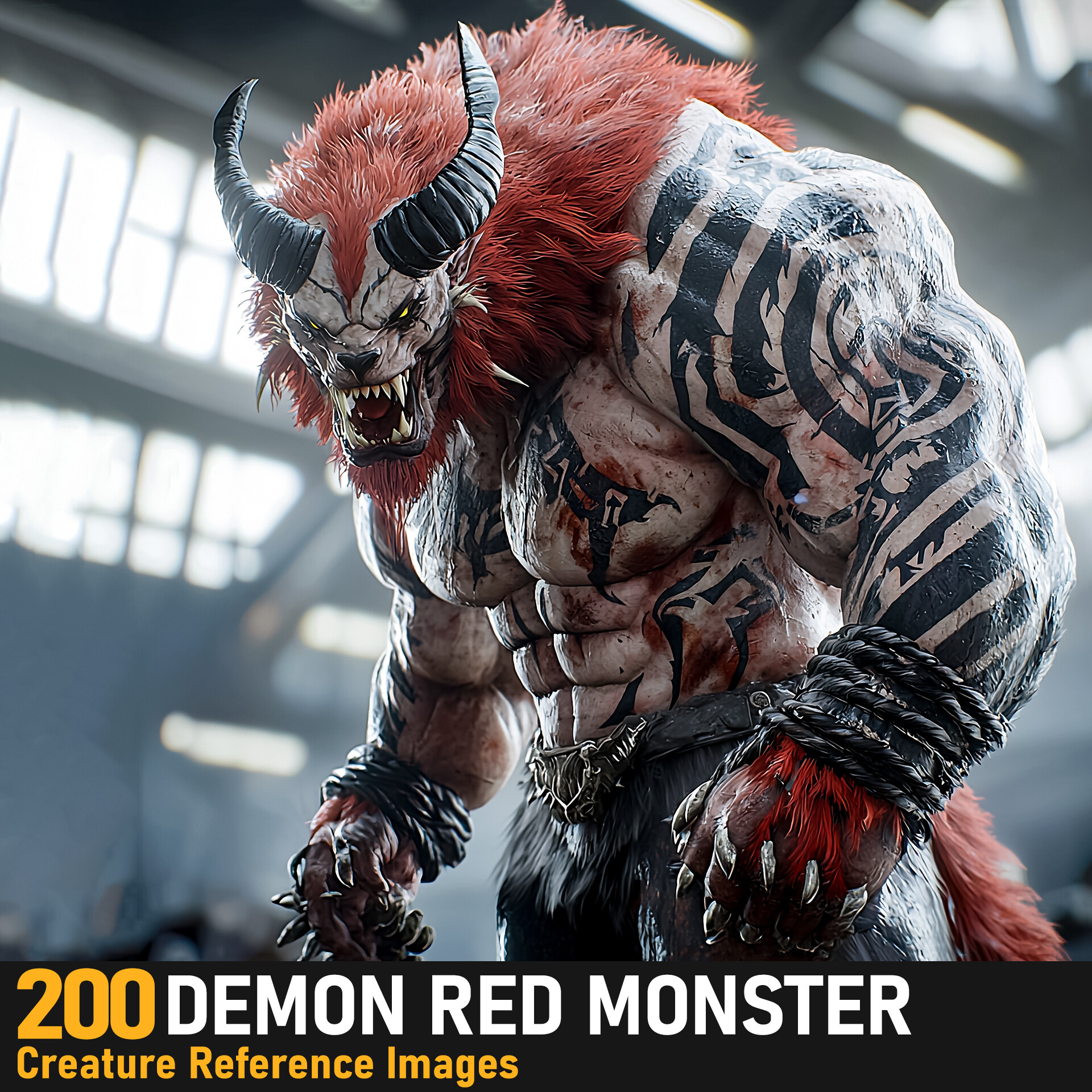 ArtStation - Demon Red Monster| 4K Reference Images
