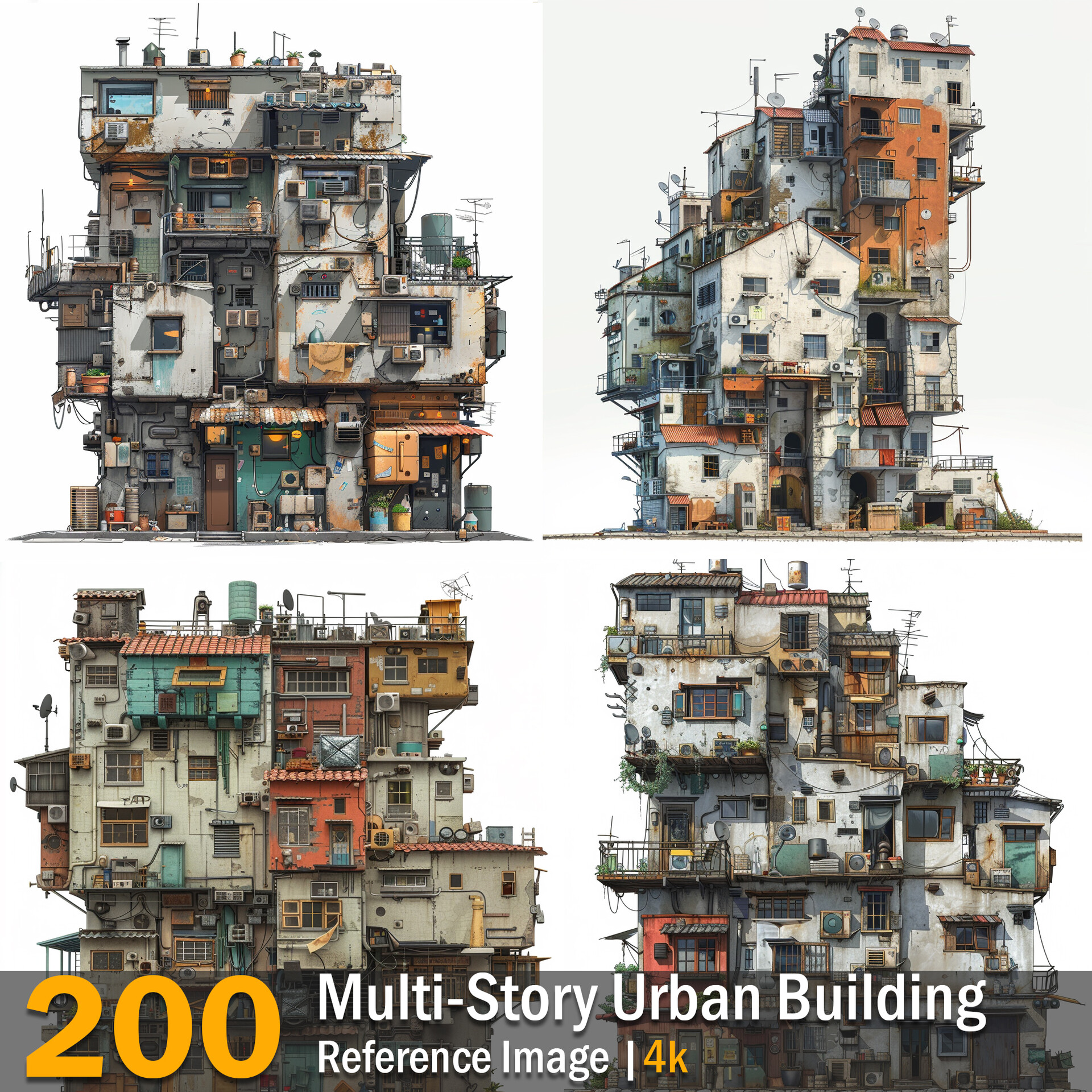 ArtStation - Multi-Story Urban Building | Reference Images | 4K