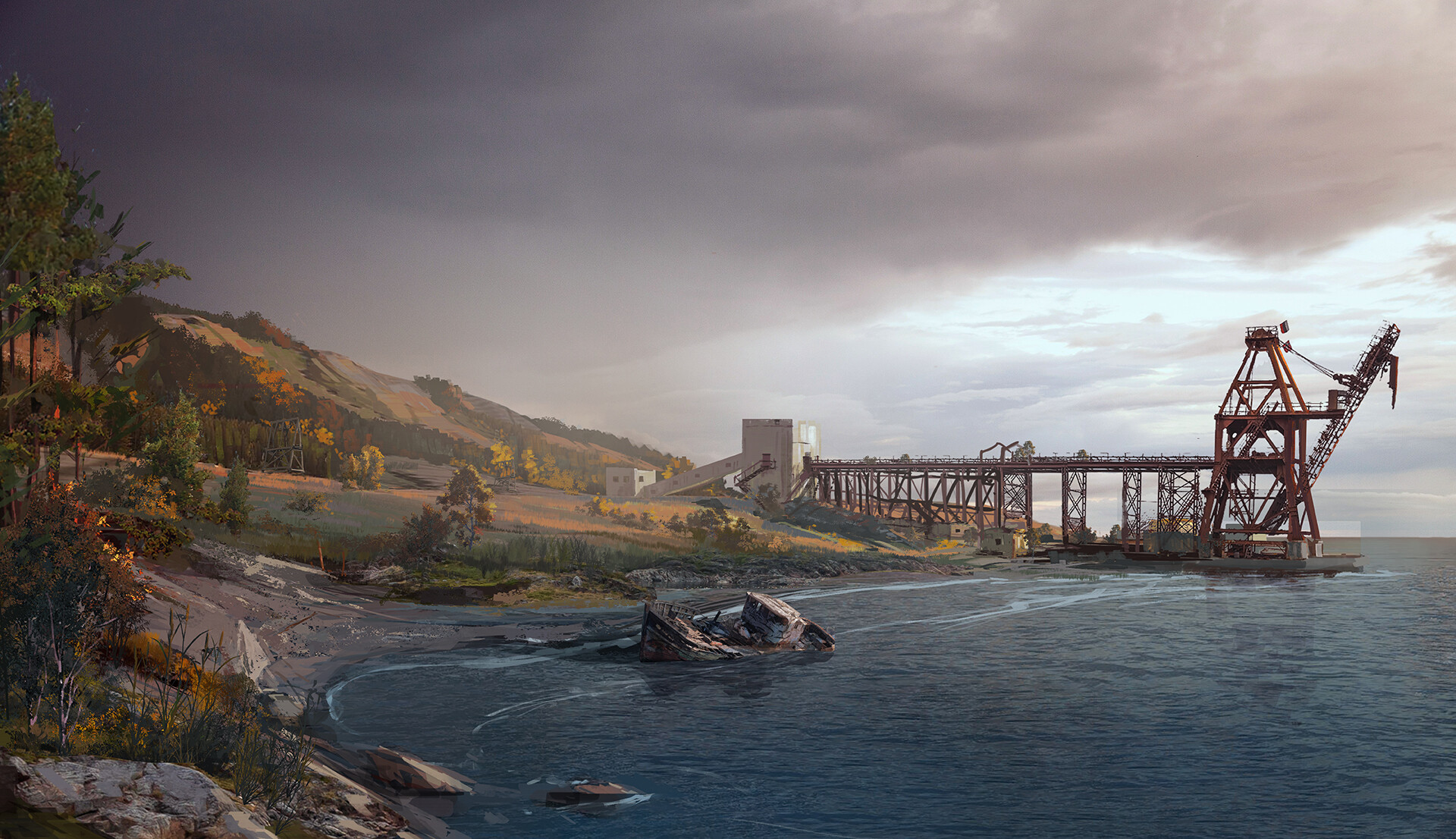 Jakub Smid - Arma Reforger Kolguyev's ruins and coal mining area concepts