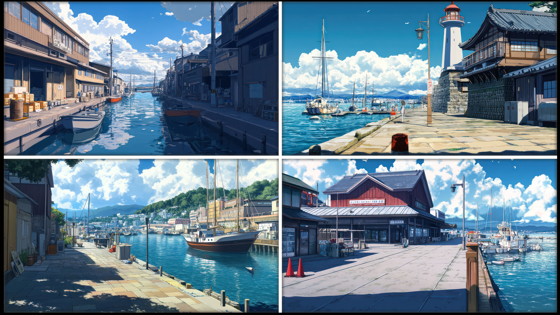 Ferial Concept - 🔹240 Harbor - Anime Concept Reference Image Pack v.104 ...