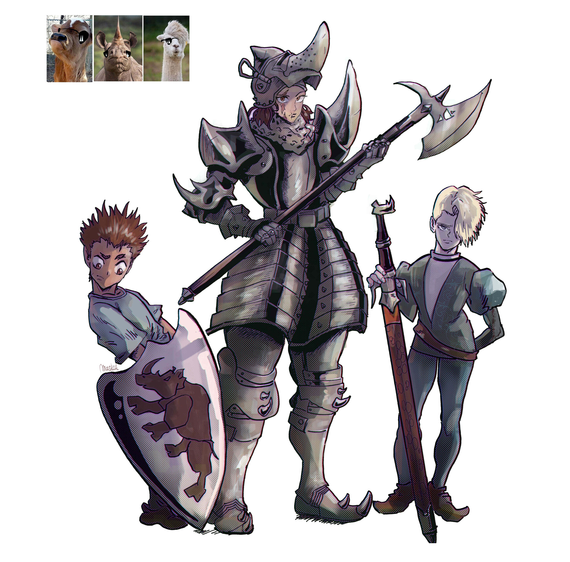 MASKED ARTIST - Rhino Knight November Patreon