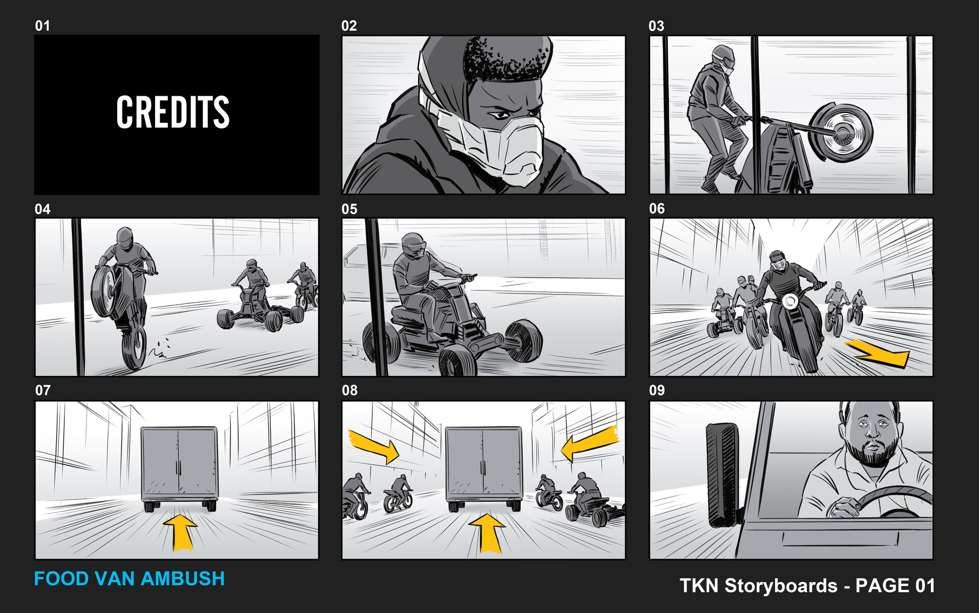 ArtStation - "THE KITCHEN" 2024 Movie Storyboards - 1