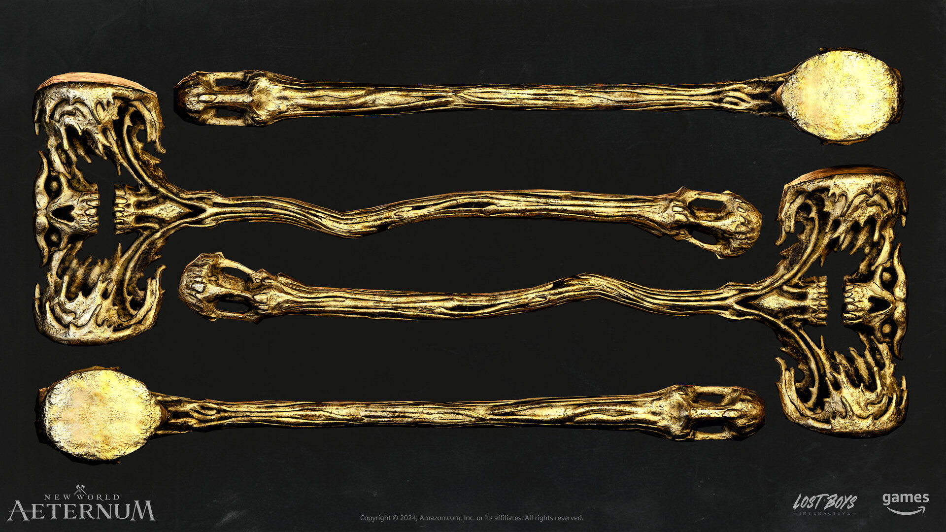Brad Scheer - New World Aeternum Gold Cursed War Hammer