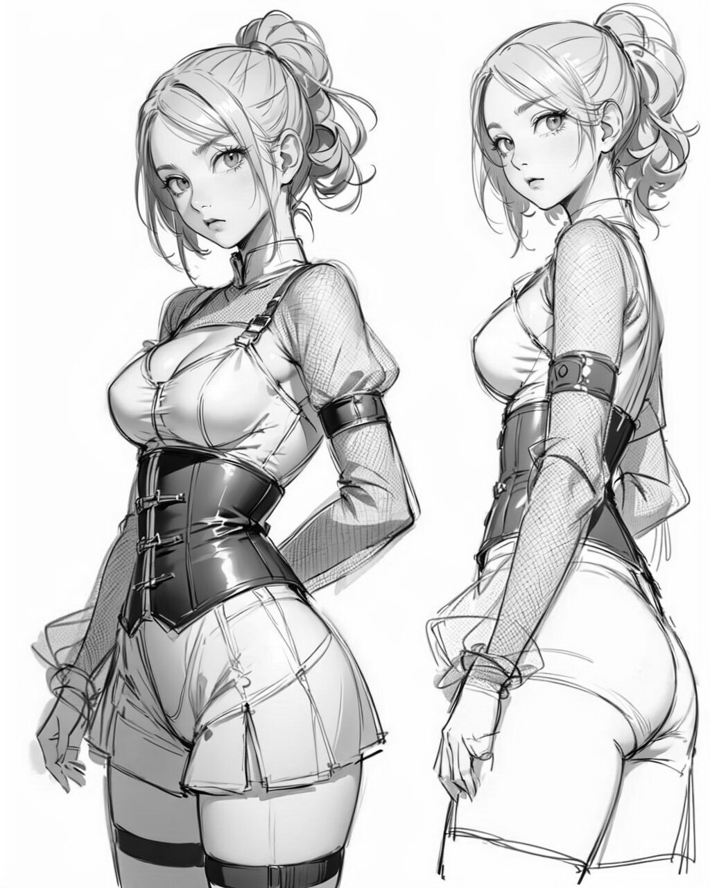 4k Anime Reference Art For Artists And Enthusiasts 505 Various Anime Female Goth Sexy Outfit