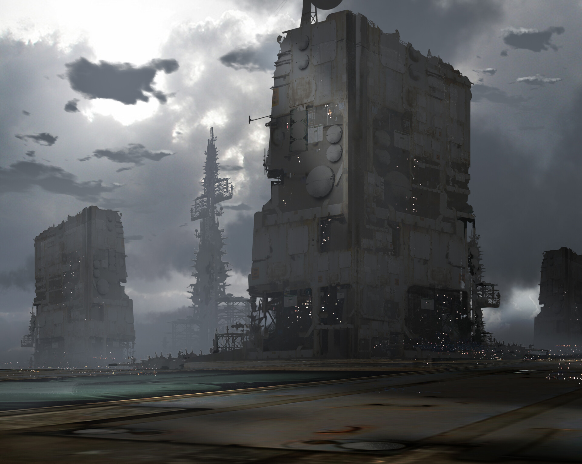James Paick - Sci Fi concept art - tutorial images