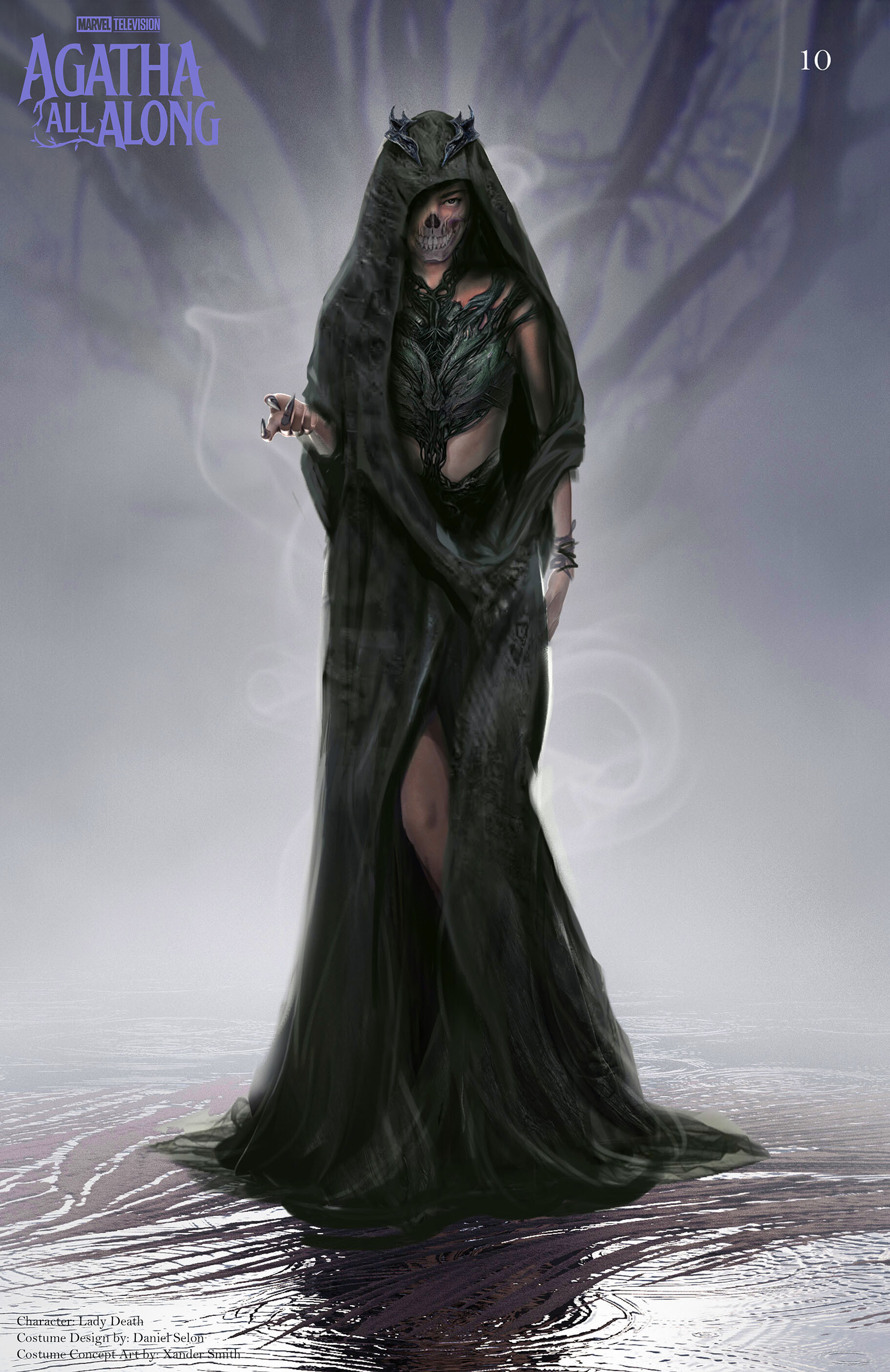 Xander Smith - Agatha All Along - 'Lady Death' Costume Concept Art