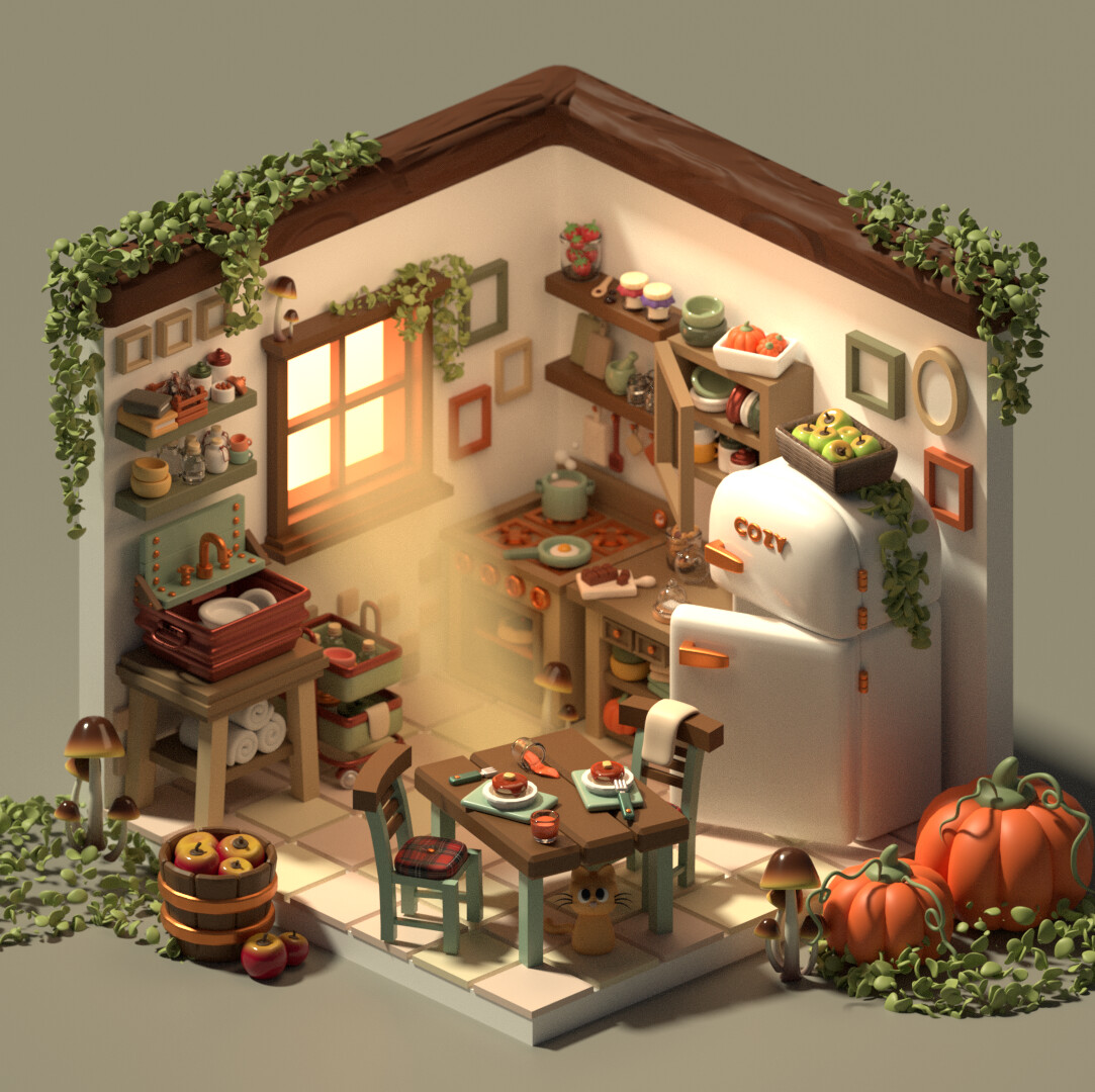 ArtStation - Cozy kitchen