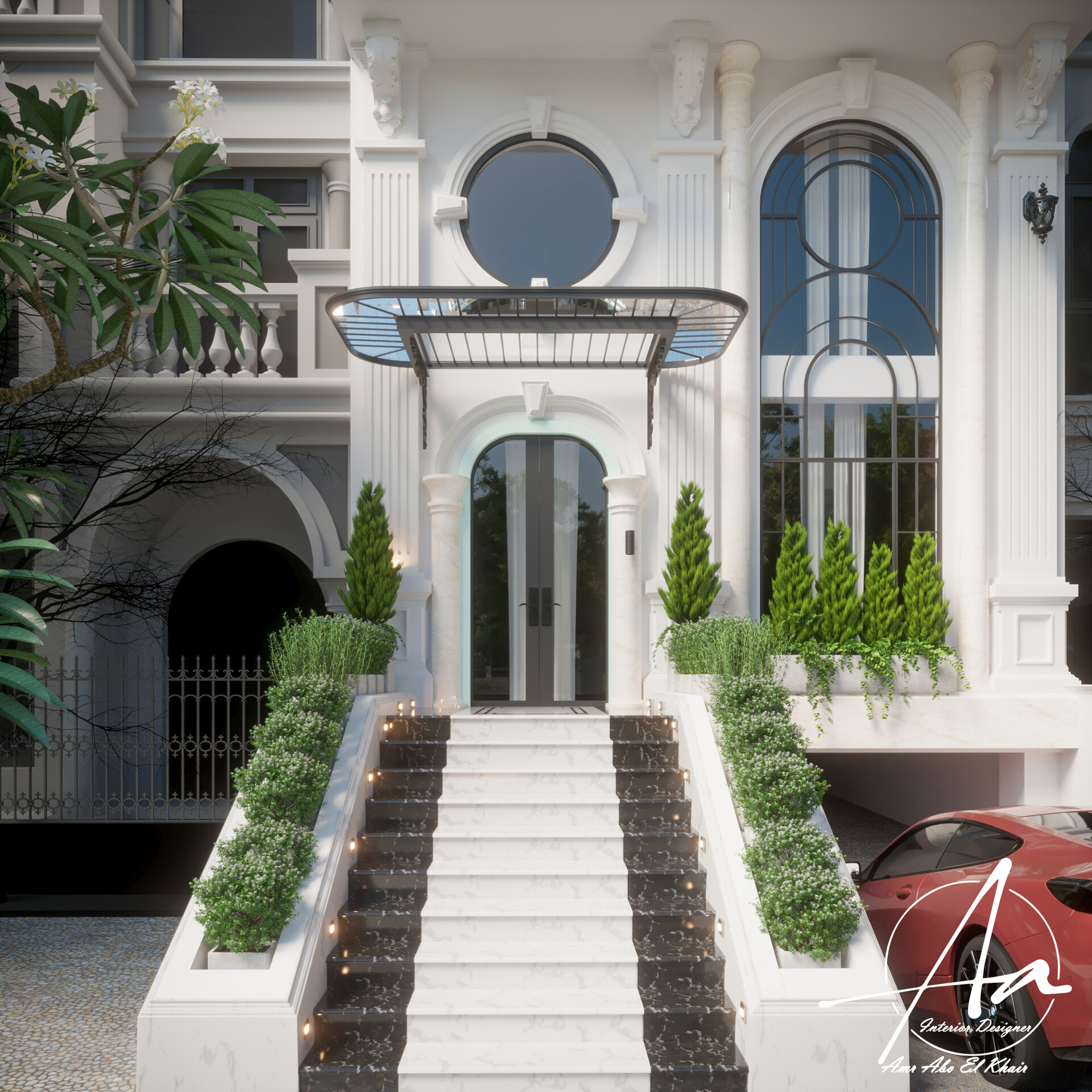 ArtStation - Neo Classical Hotel Exterior 2024