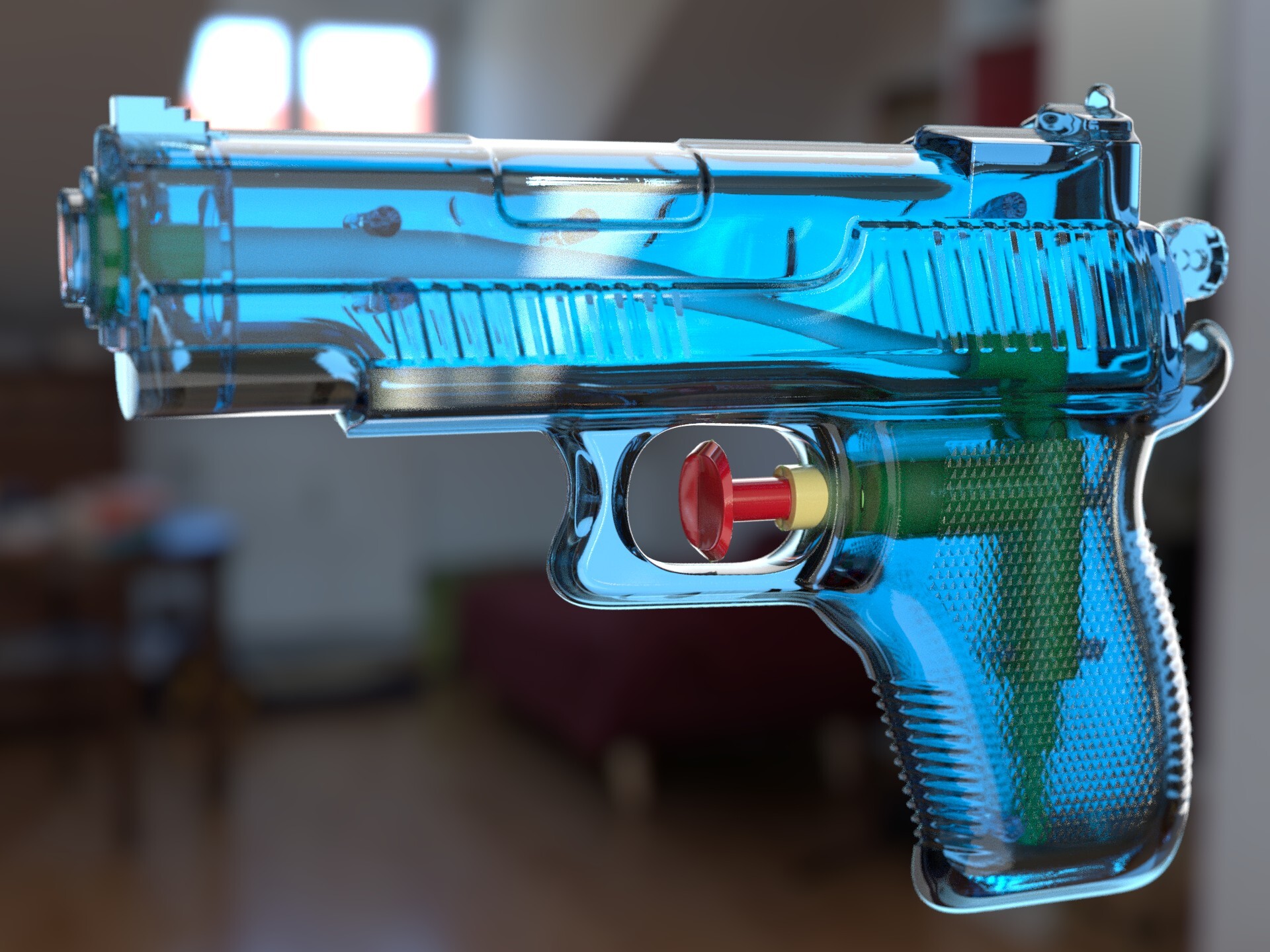 Cem Tezcan - Personal Portfolio - Fully Procedural Water Pistol (100% ...