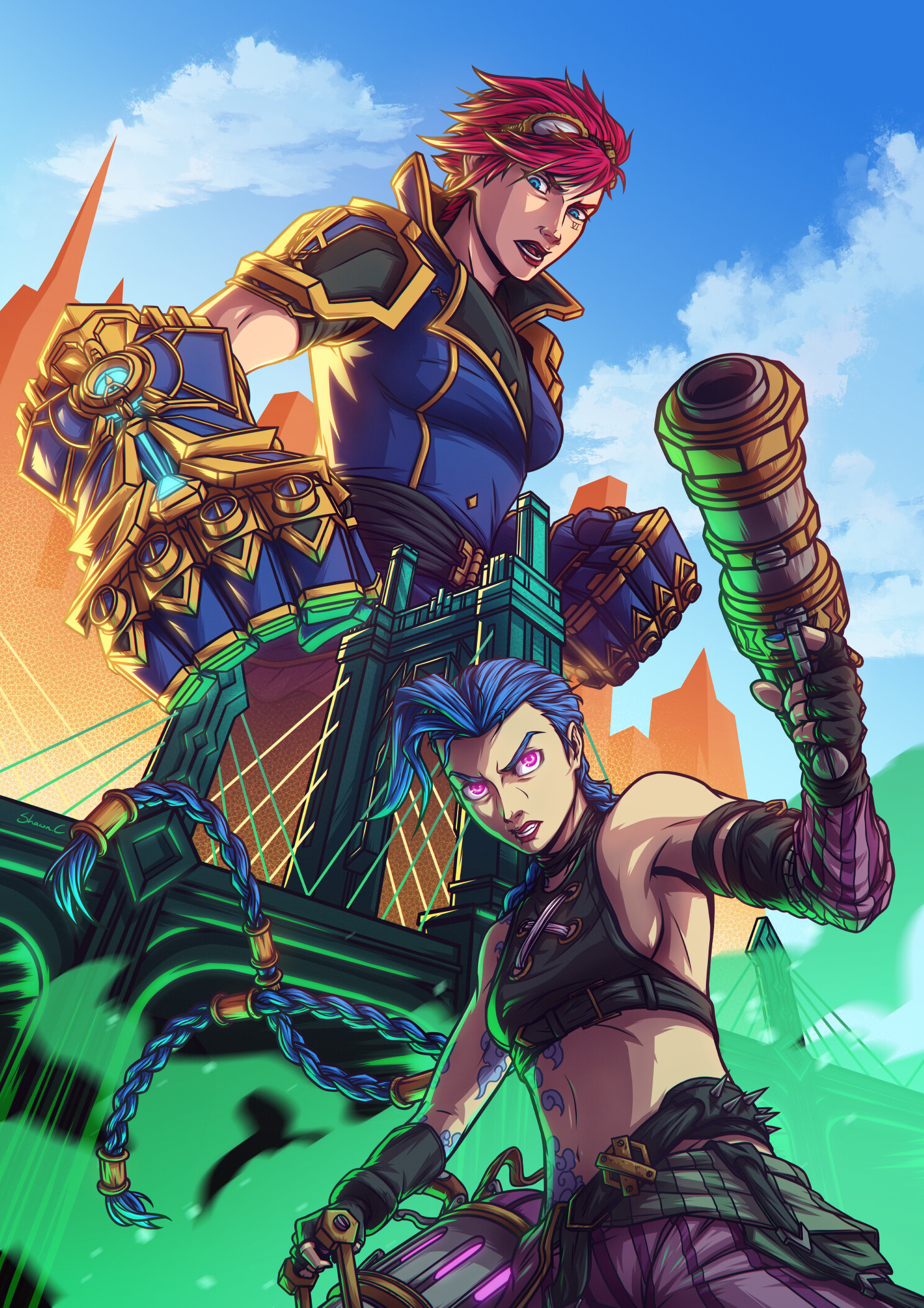 ArtStation - Arcane - Vi & Jinx