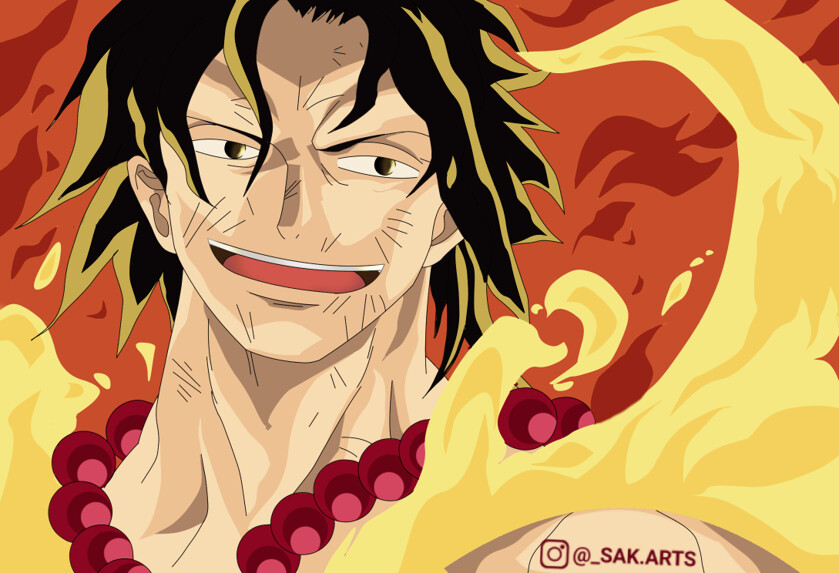 ArtStation - Ace! One Piece Artwork!