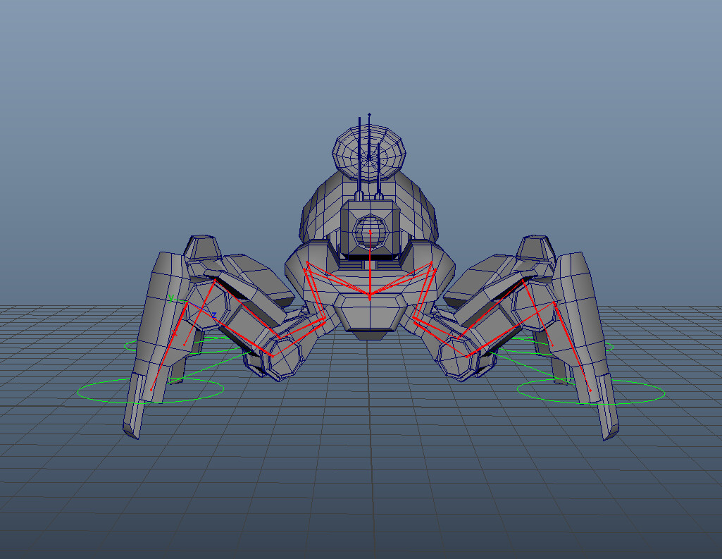 Jacob Grahmann - Low-Poly Robot Spider Enemy
