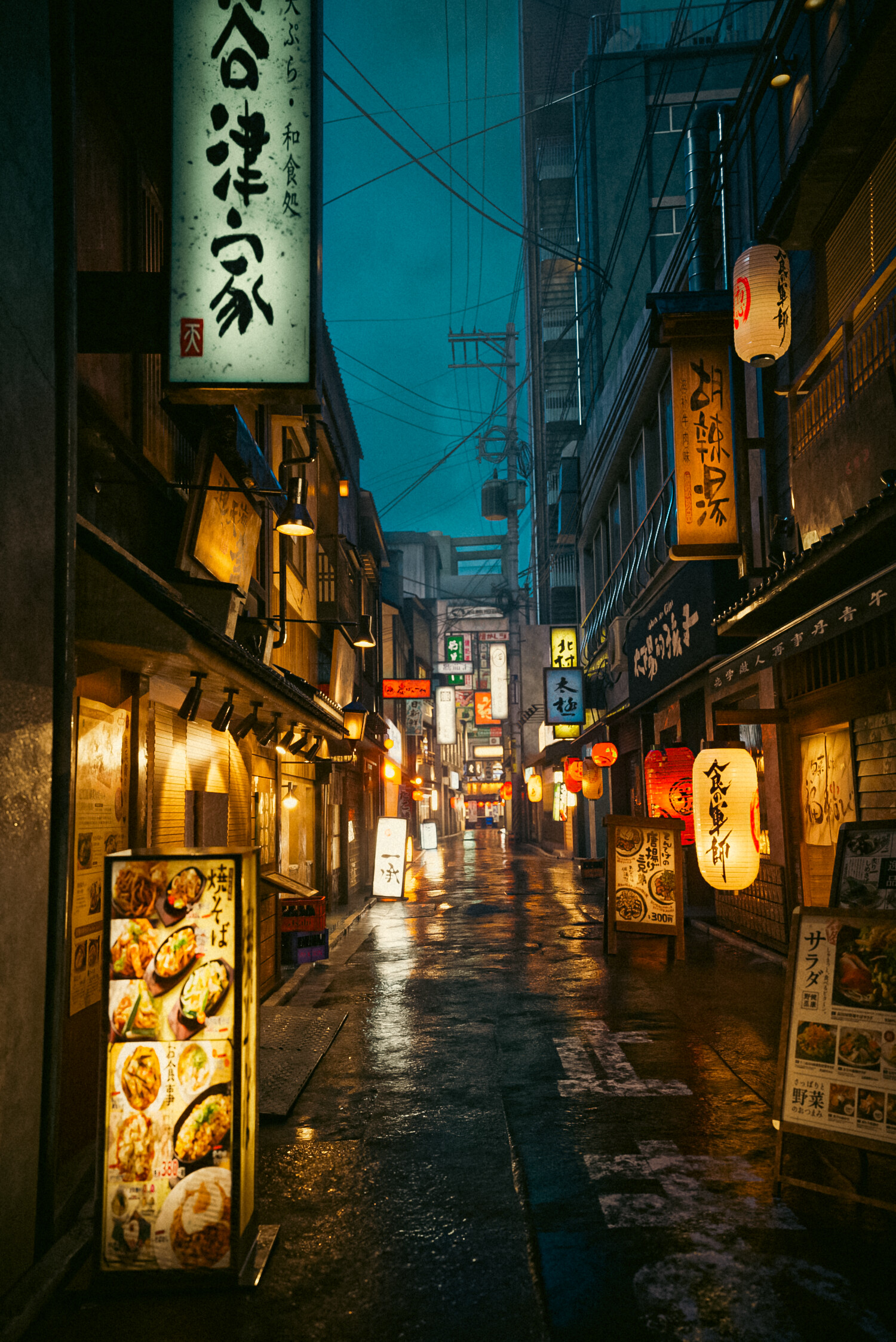 ArtStation - Japanese AlleyWay - Full 3D CGI [Maya & V-Ray]