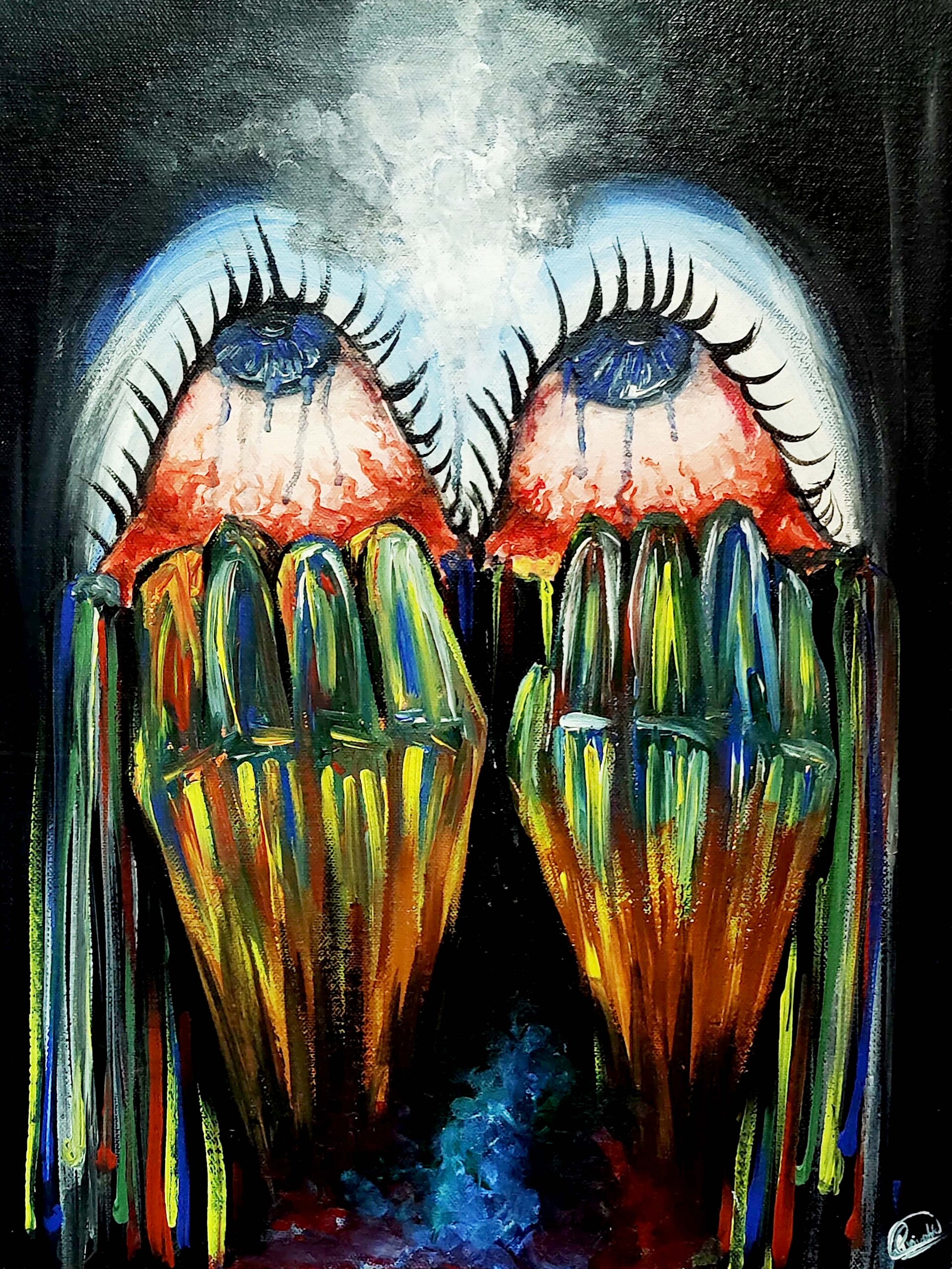 ArtStation - Stress - Acrylic on Canvas A4