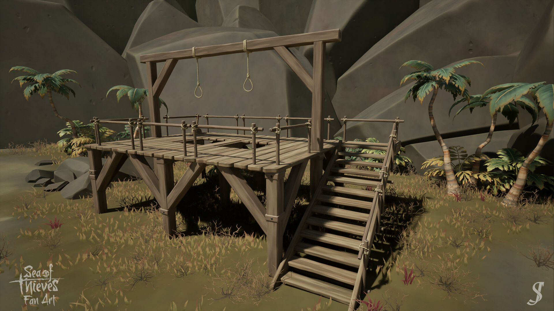 James Slater - The Gallows - Sea of Thieves Fan Art