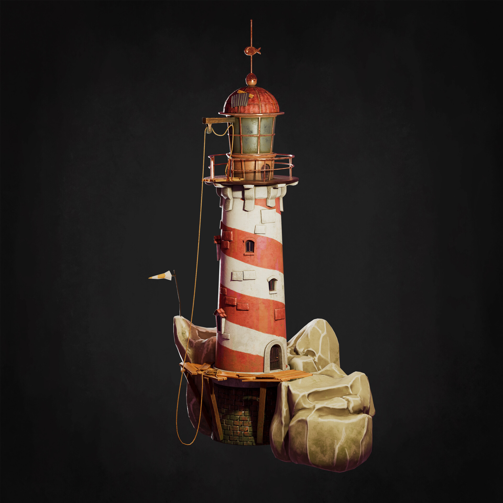 ArtStation - Stylized Lighthouse