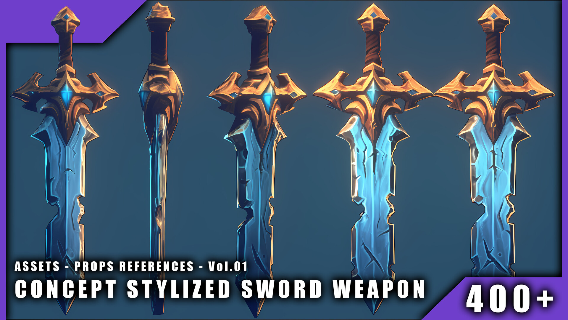 WaterLaw's Studio - 400+ Concept Stylized Sword Weapon - Assets & Props ...