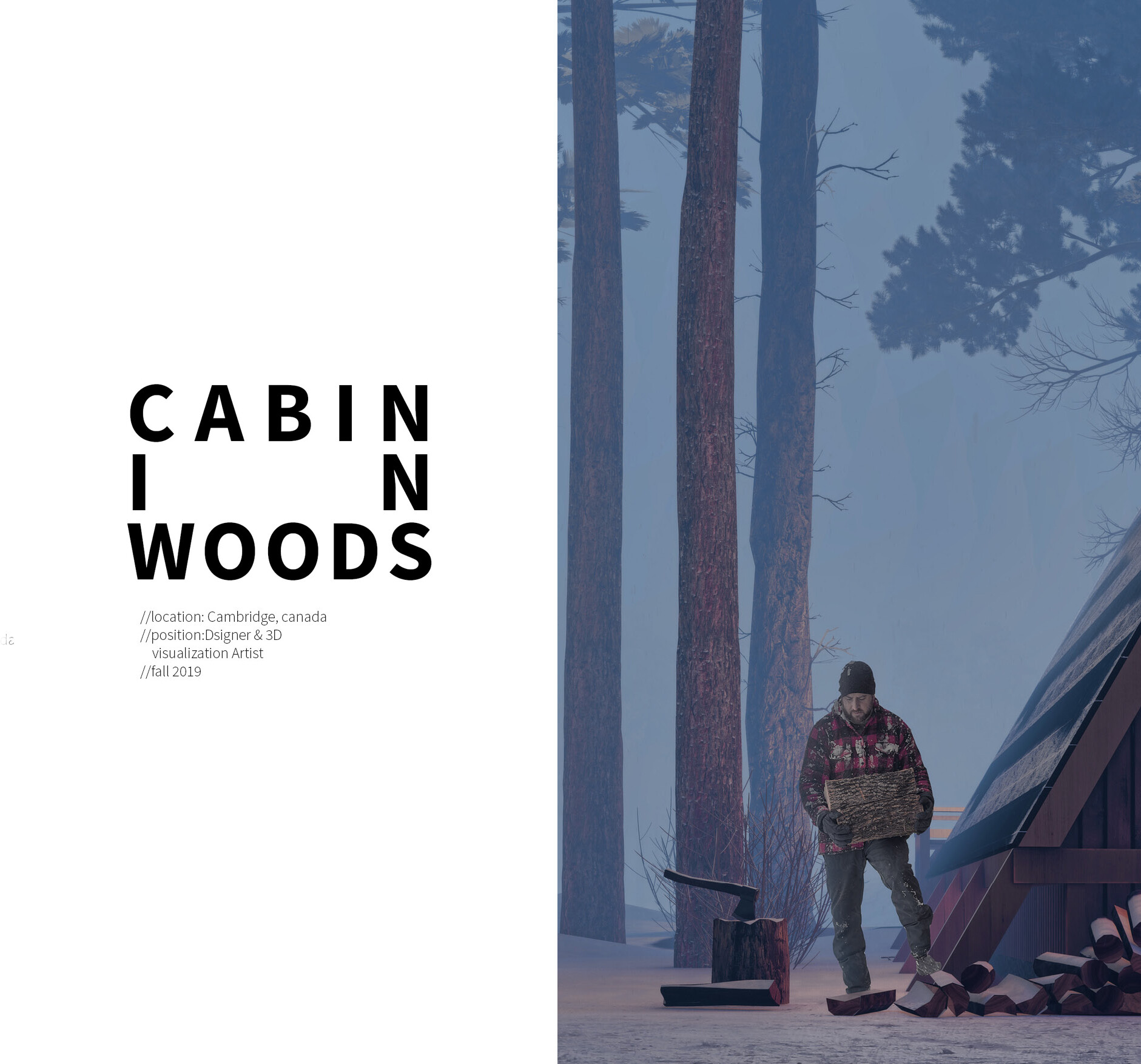 ArtStation - Cabin in Woods