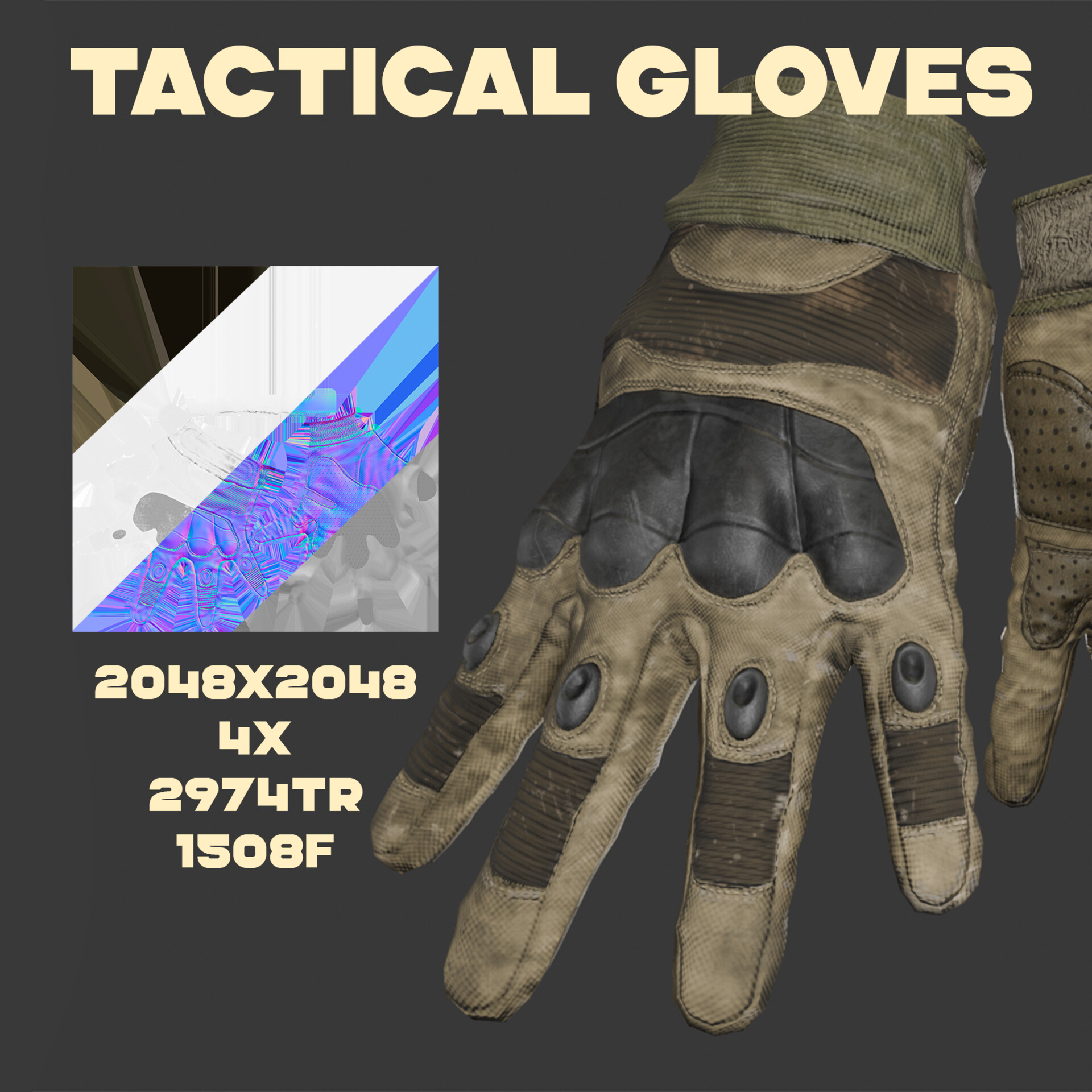 ArtStation - Tactical gloves