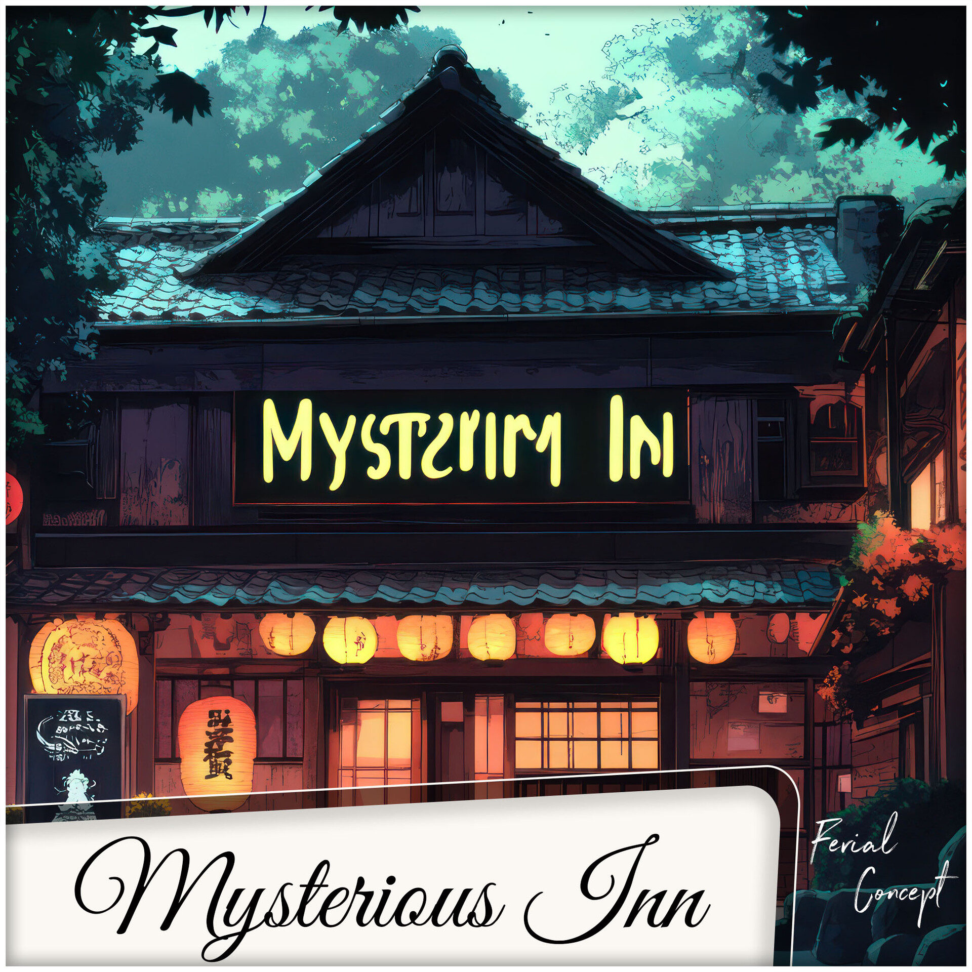 Ferial Concept - 🔹230 Mysterious Inn - Anime Concept Reference Image ...